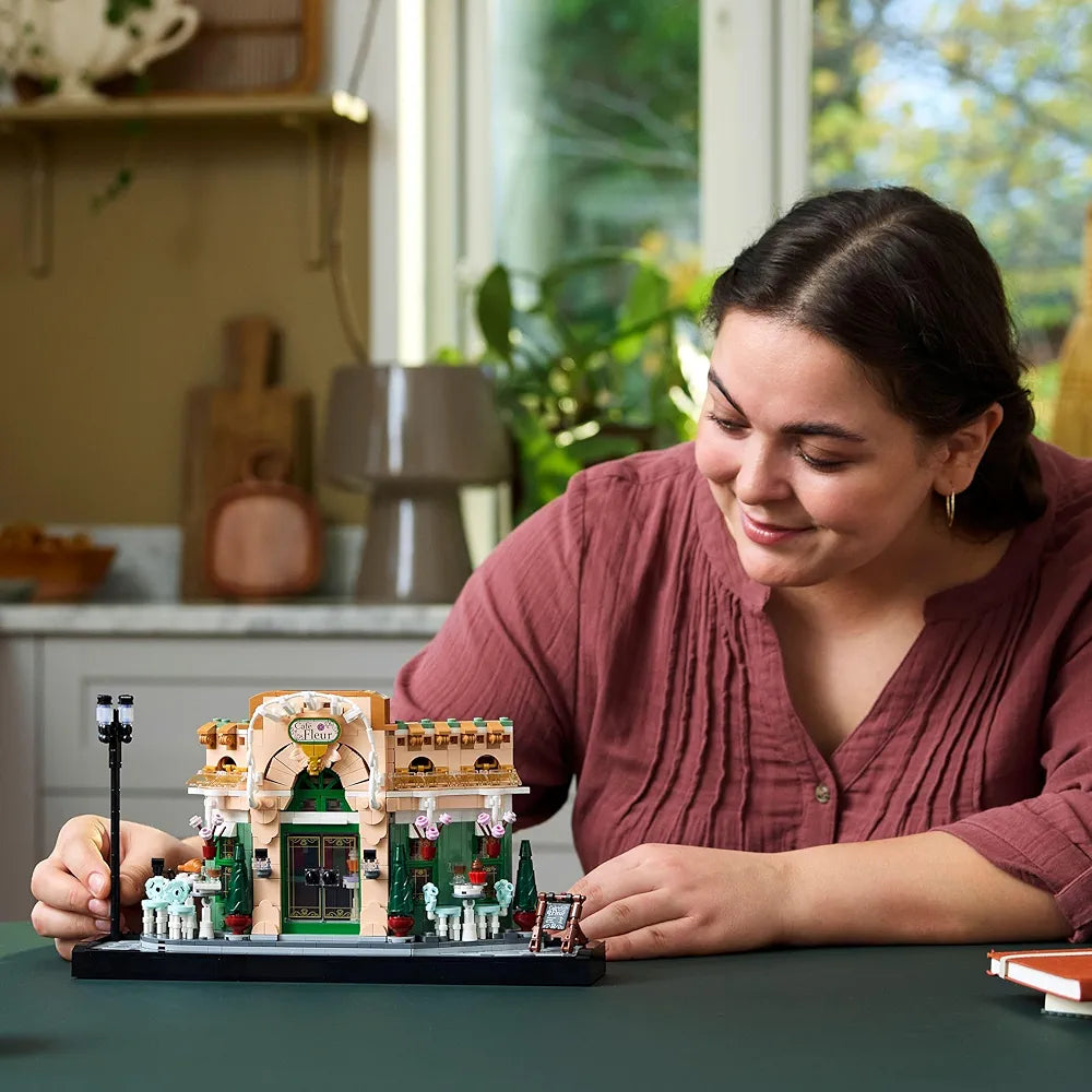 Lego Icons French Café Paris Bookshelf Decor 10362 Building Blocks for ...