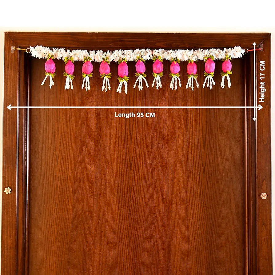 Toran for Main Door Entrance Lotus Buds for Decoration Toranam Artific ...