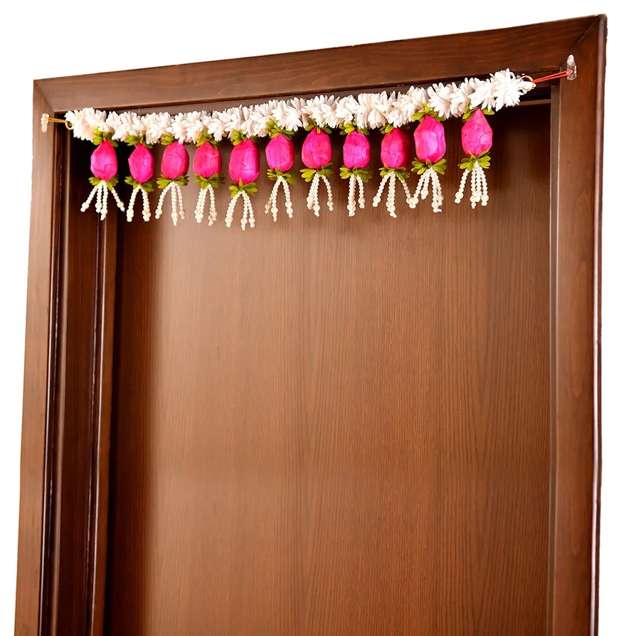 Toran for Main Door Entrance Lotus Buds for Decoration Toranam Artific ...