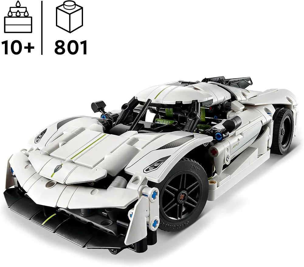 Lego Technic Koenigsegg Jesko Absolut White Hypercar 42184 Building Bl ...