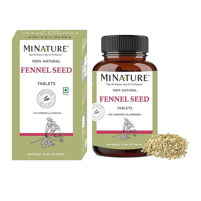 Mi Nature Fennel Seed Tablets - 90 Tablets - Swadesii