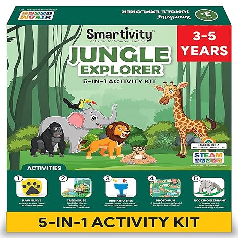 Smartivity Jungle Explorer Activity Kit for 5 in 1 Activities Tree Hou ...