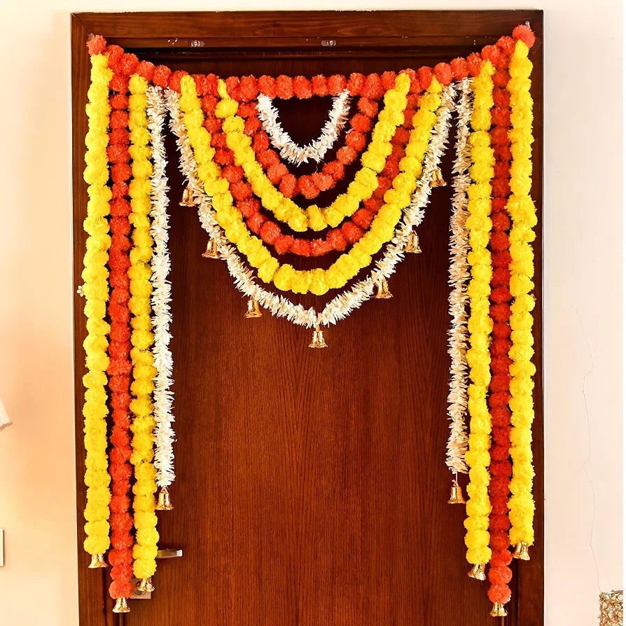 Toran for Main Door Entrance Fluffy Flower Toran Bandhanwar Toran 42 I ...