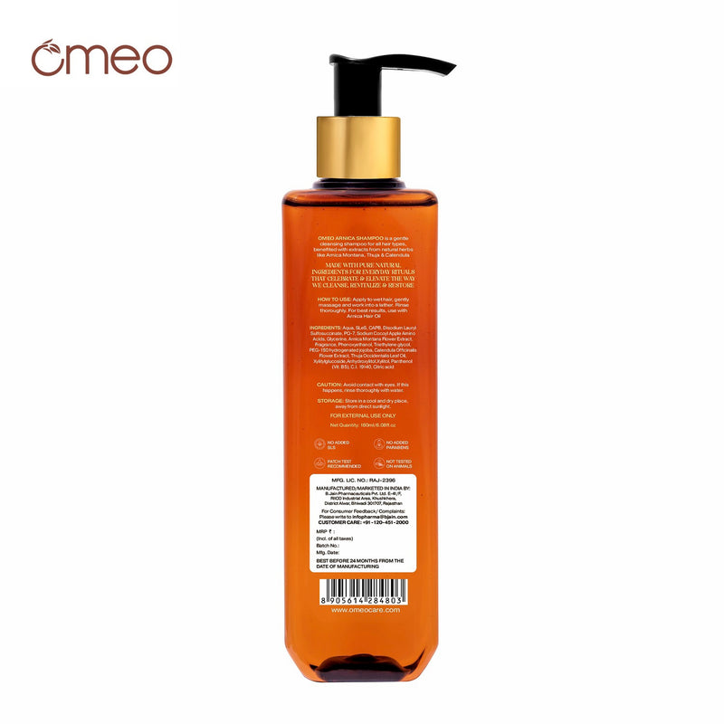 Omeo Arnica Montana Herbal Shampoo - 180 ml - Swadesii