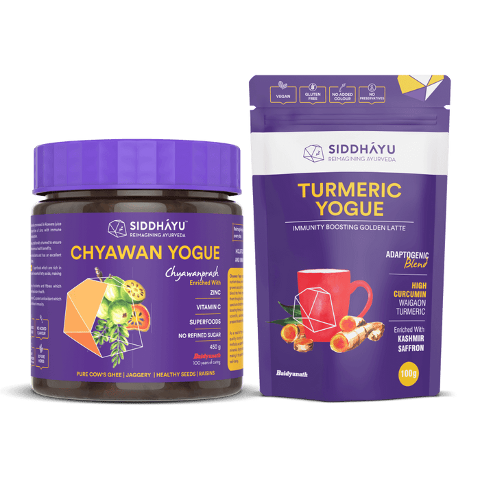 Siddhayu Chyawan Yogue And Turmeric Yogue Combo - Swadesii