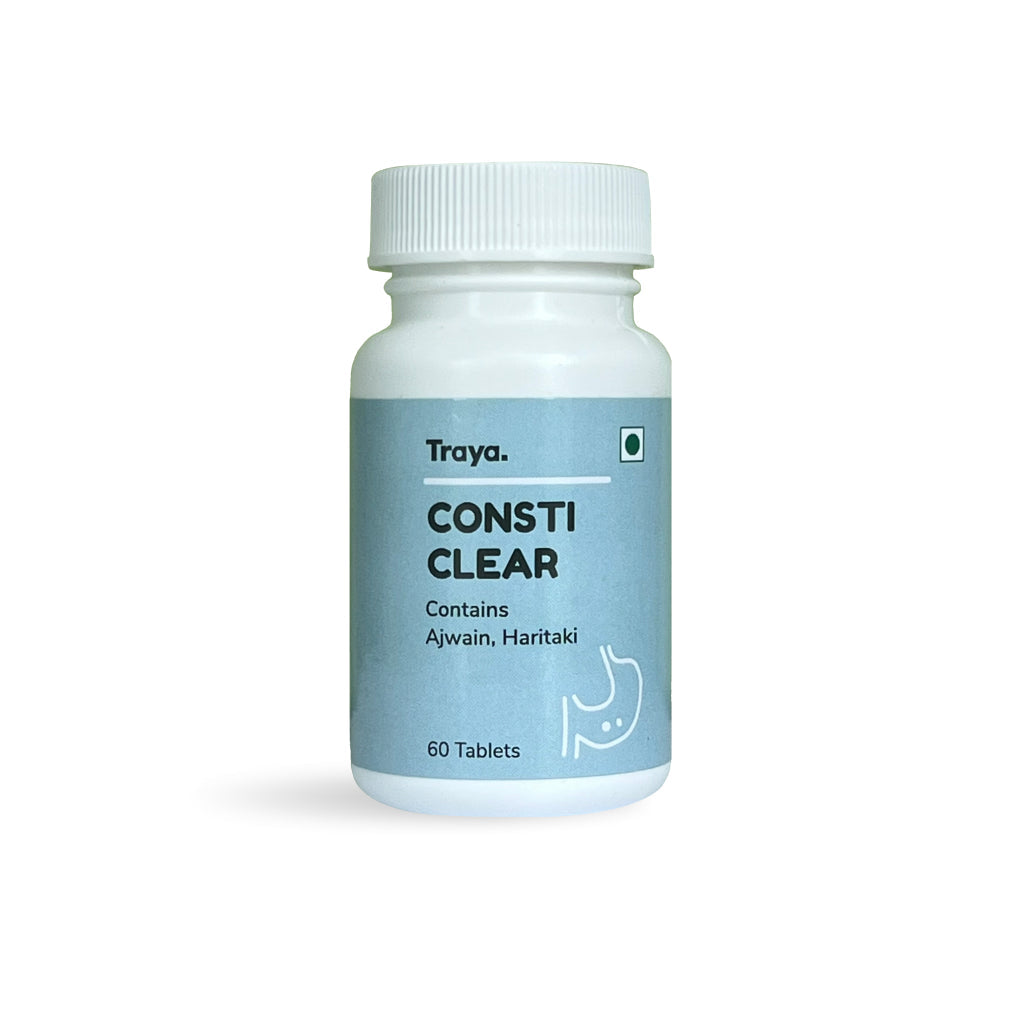 Traya Consti Clear for Improved Bowel Movement - 60 tabs - Swadesii