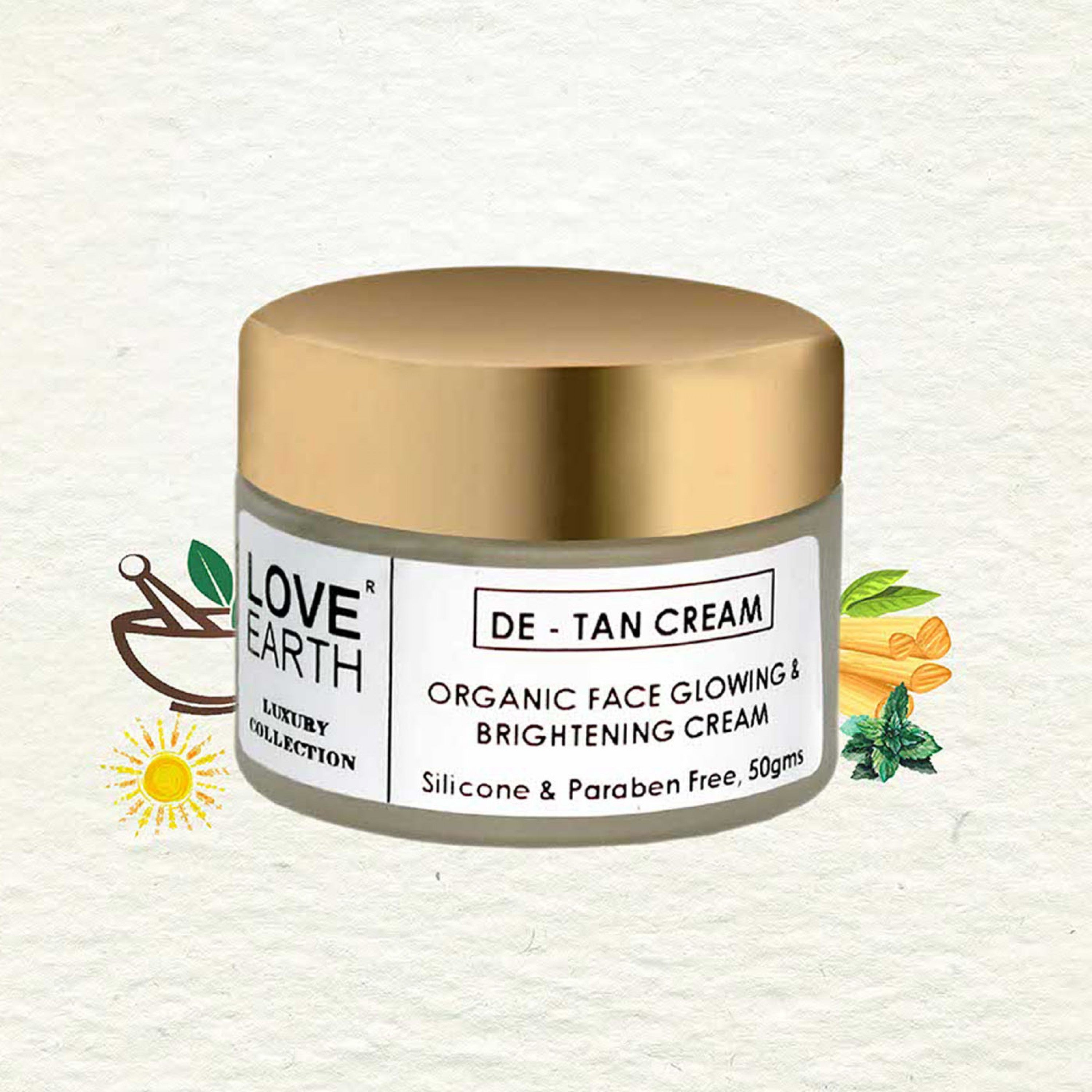 Love Earth De-Tan Moisturizing Cream - 50 gms - Swadesii