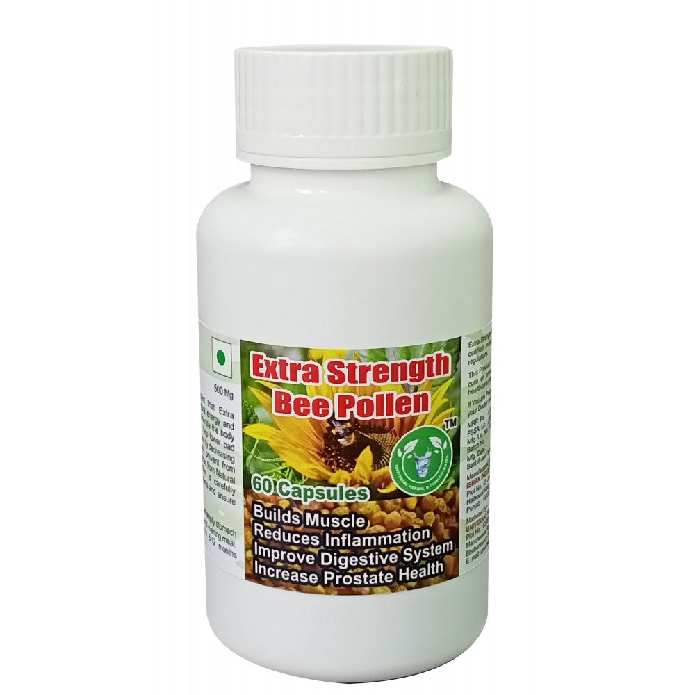 Universal Herbal & Concentrates Extra Strength Bee Pollen Capsules - 6 ...