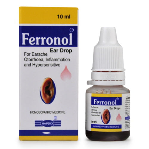 Hapdco Ferronol Ear Drops - 10 ml - Swadesii