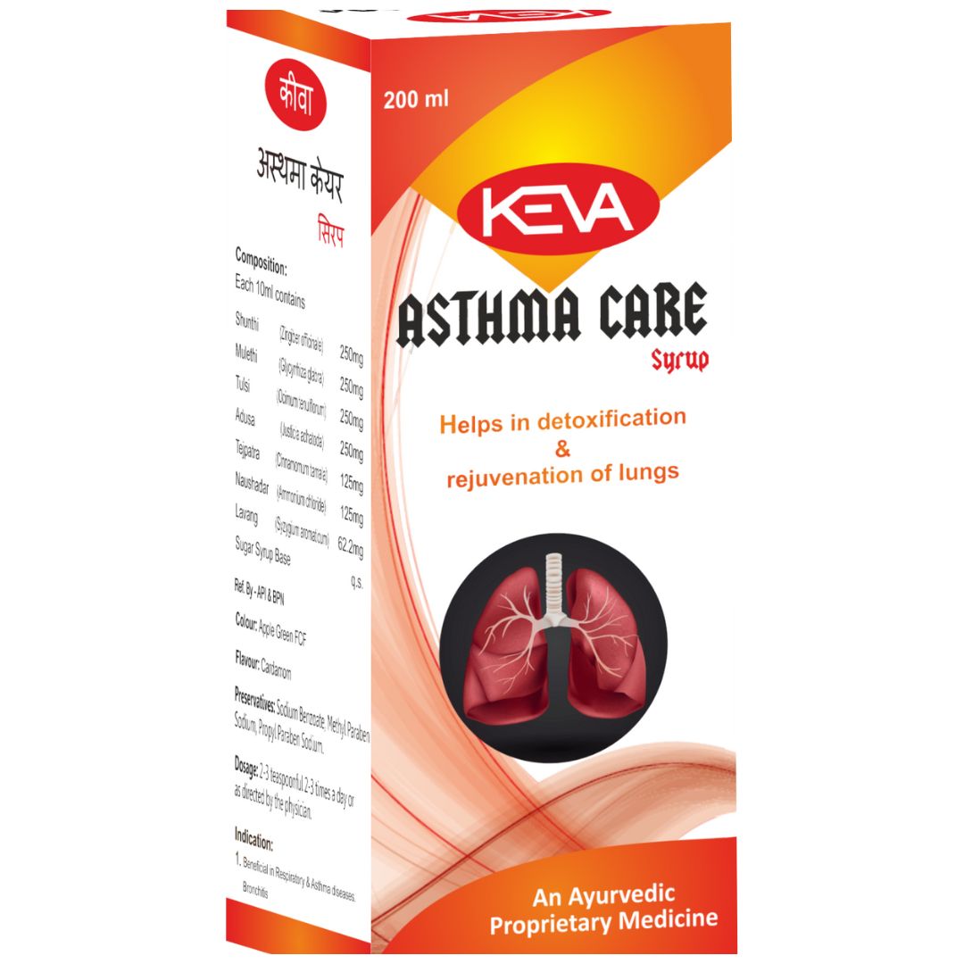 Keva Asthma Care Syrup - 200 ml - Swadesii