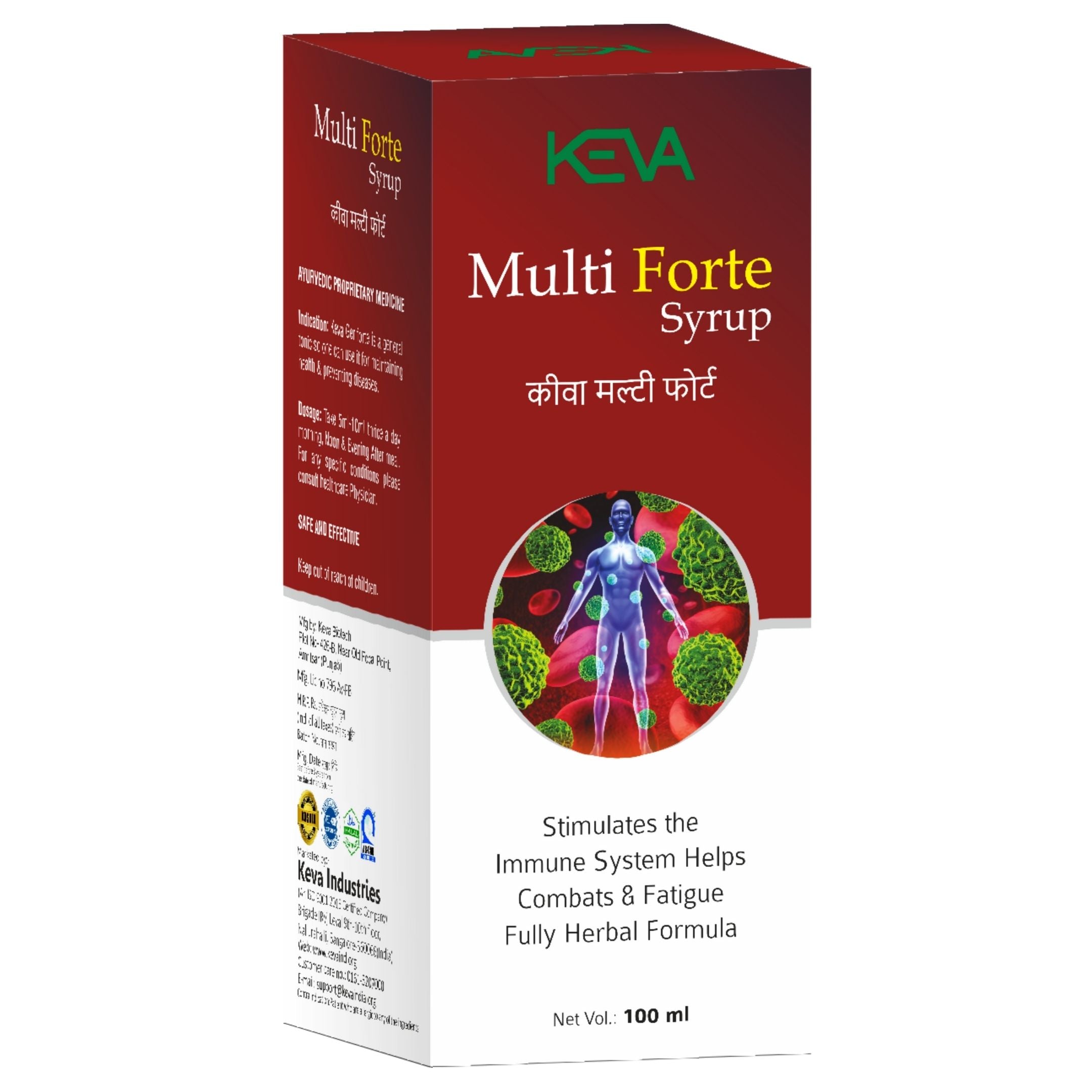 Keva Multi Forte Syrup - 100 ml - Swadesii