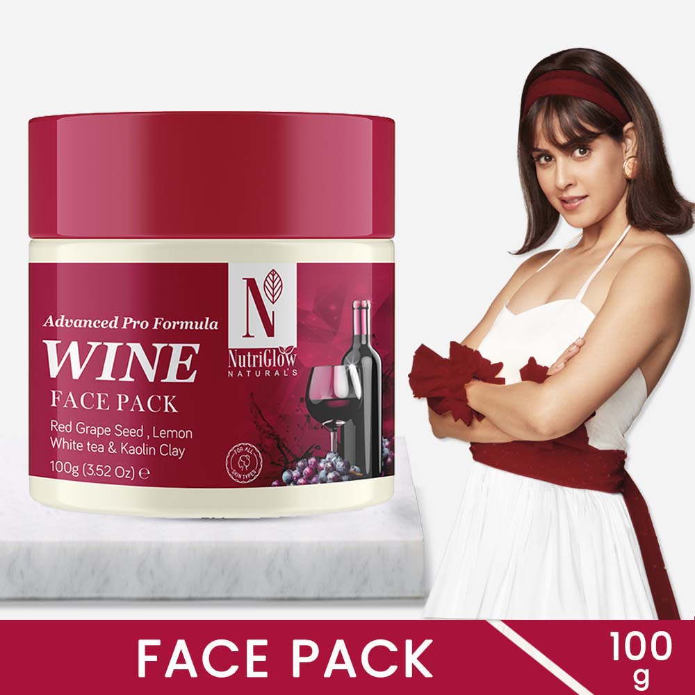 NutriGlow NATURAL'S Advanced Pro Formula Wine Face Pack - 100 gms ...