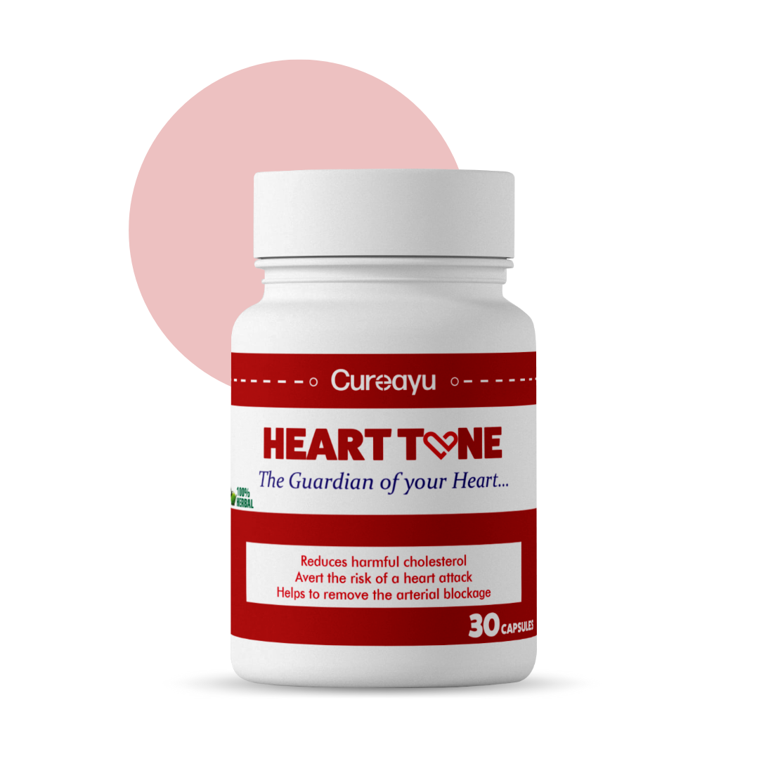Cureayu Heart Tone Ayurvedic Capsules - 30 caps - Swadesii