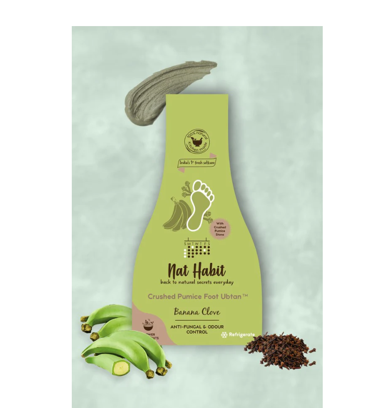 Nat Habit Banana Clove Foot Ubtan - Swadesii