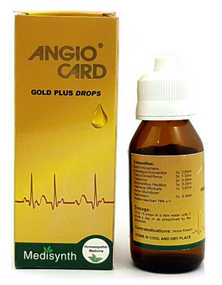 Medisynth Angiocard Gold Plus Drop - 30g - Swadesii