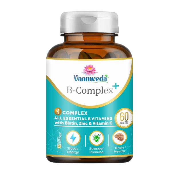 Vaamveda Vitamin B Complex Supplements Tablets - 60 Tabs - Swadesii