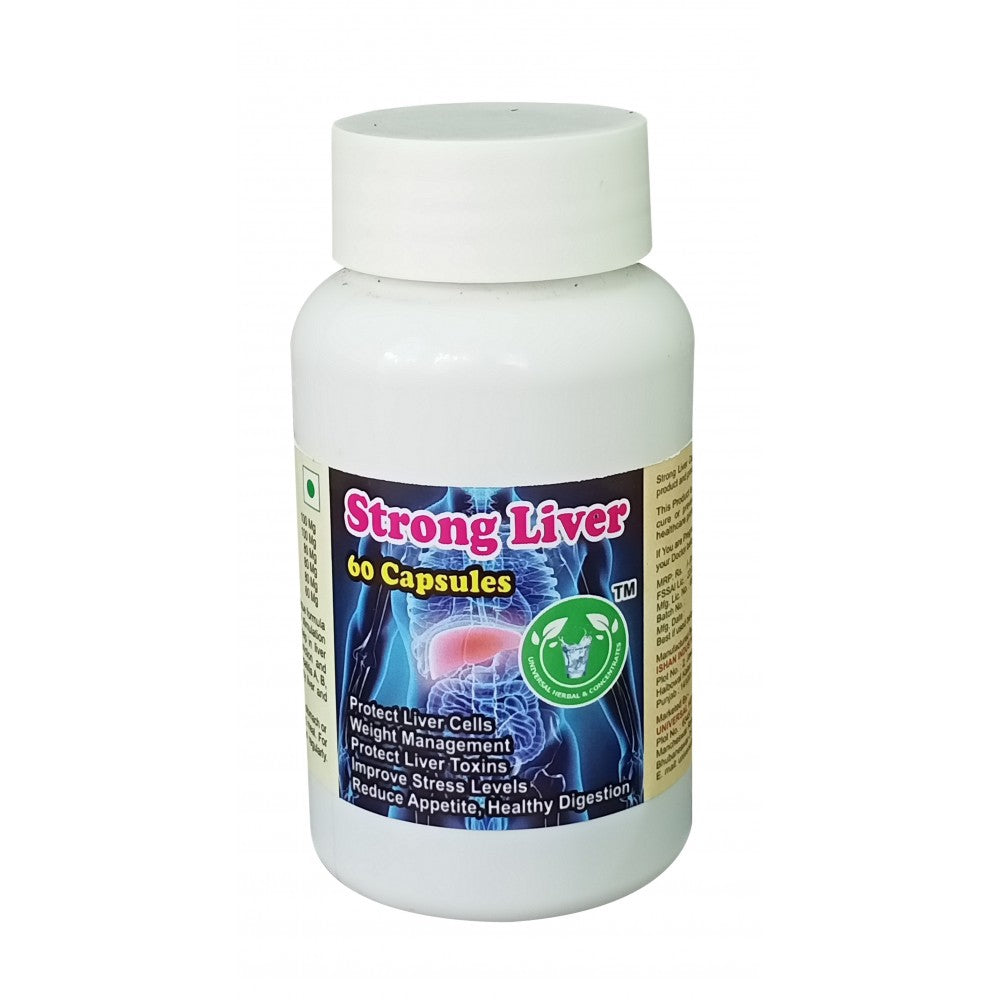 Universal Herbal & Concentrates Strong Liver Capsules - 60 Cpas - Swadesii