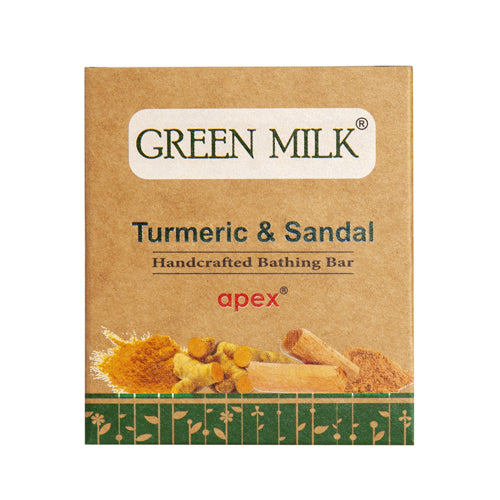Green Milk Concept Turmeric & Sandal Handcrafted Bathing Bar - 100 gms ...