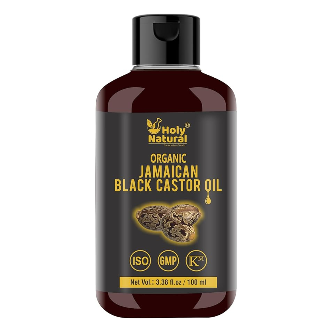 Holy Natura Organic Jamaican Black Castor Oil - 100 ml - Swadesii