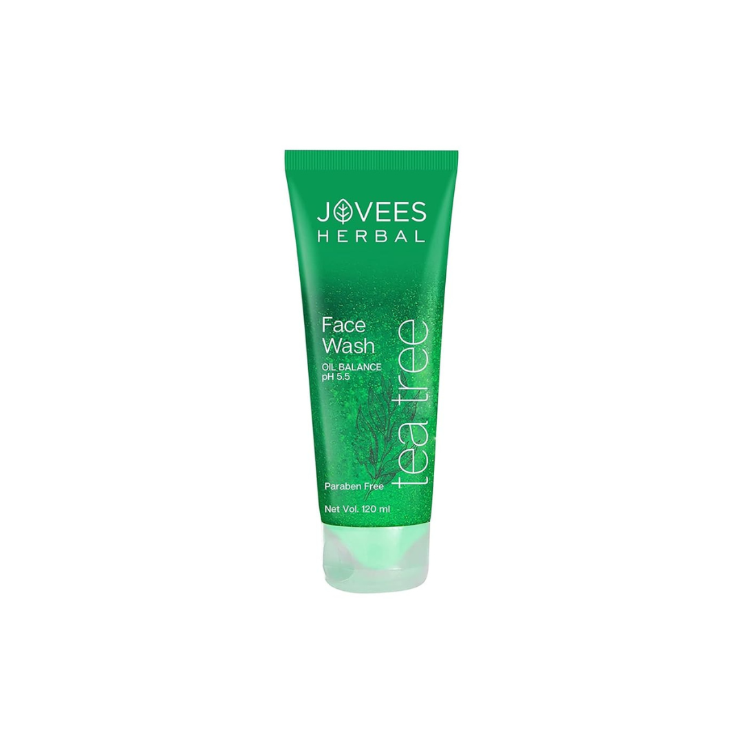 Jovees Herbal Tea Tree Oil Control Face Wash - 120 ml - Swadesii
