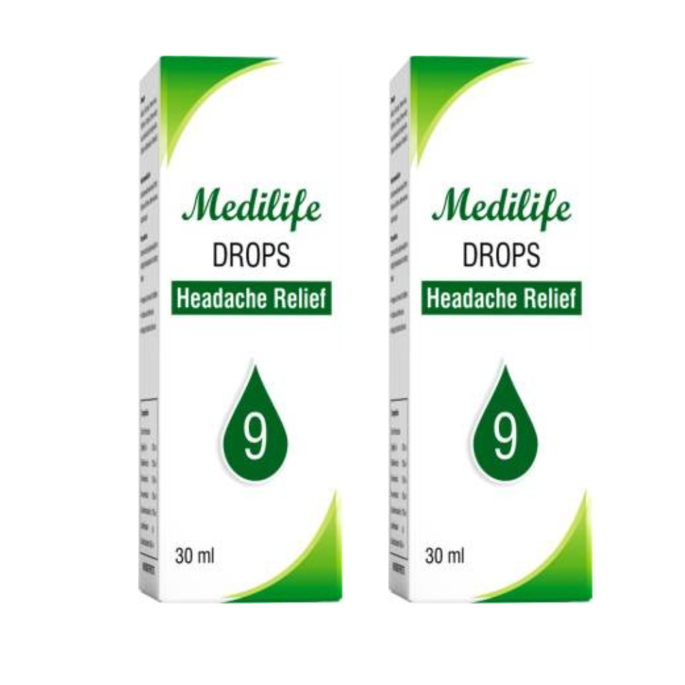 Medilife No 9 Headache Relief Drop Pack of 2 - 30 ml - Swadesii