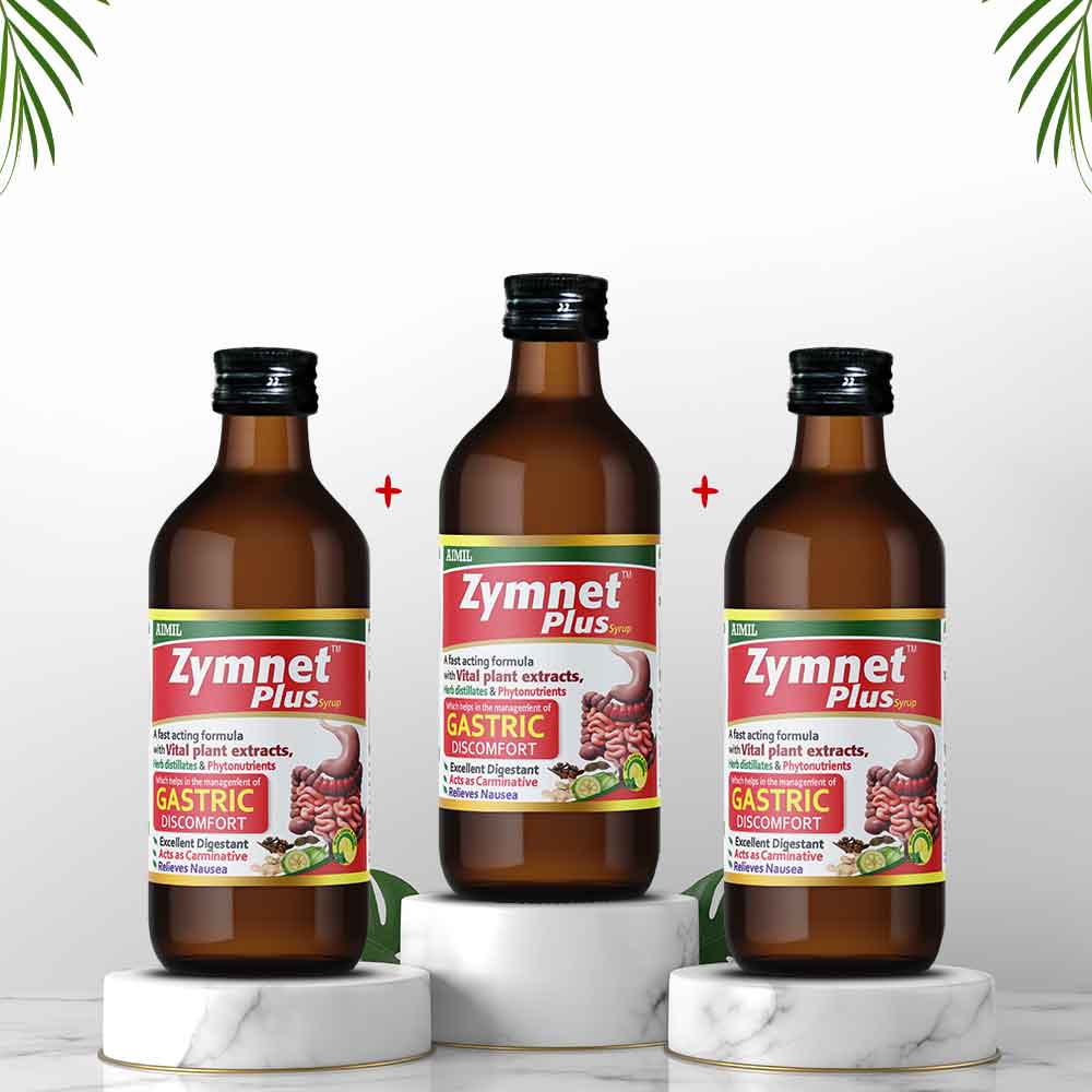 AIMIL Zymnet Plus Syrup - 200ml (Pack of 3) - Swadesii