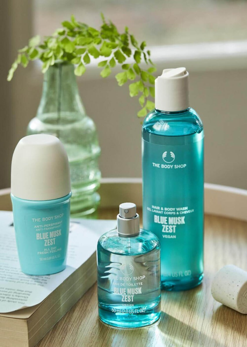 The Body Shop Blue Musk Zest Anti-Perspirant Deodorant - 50 ml - Swadesii