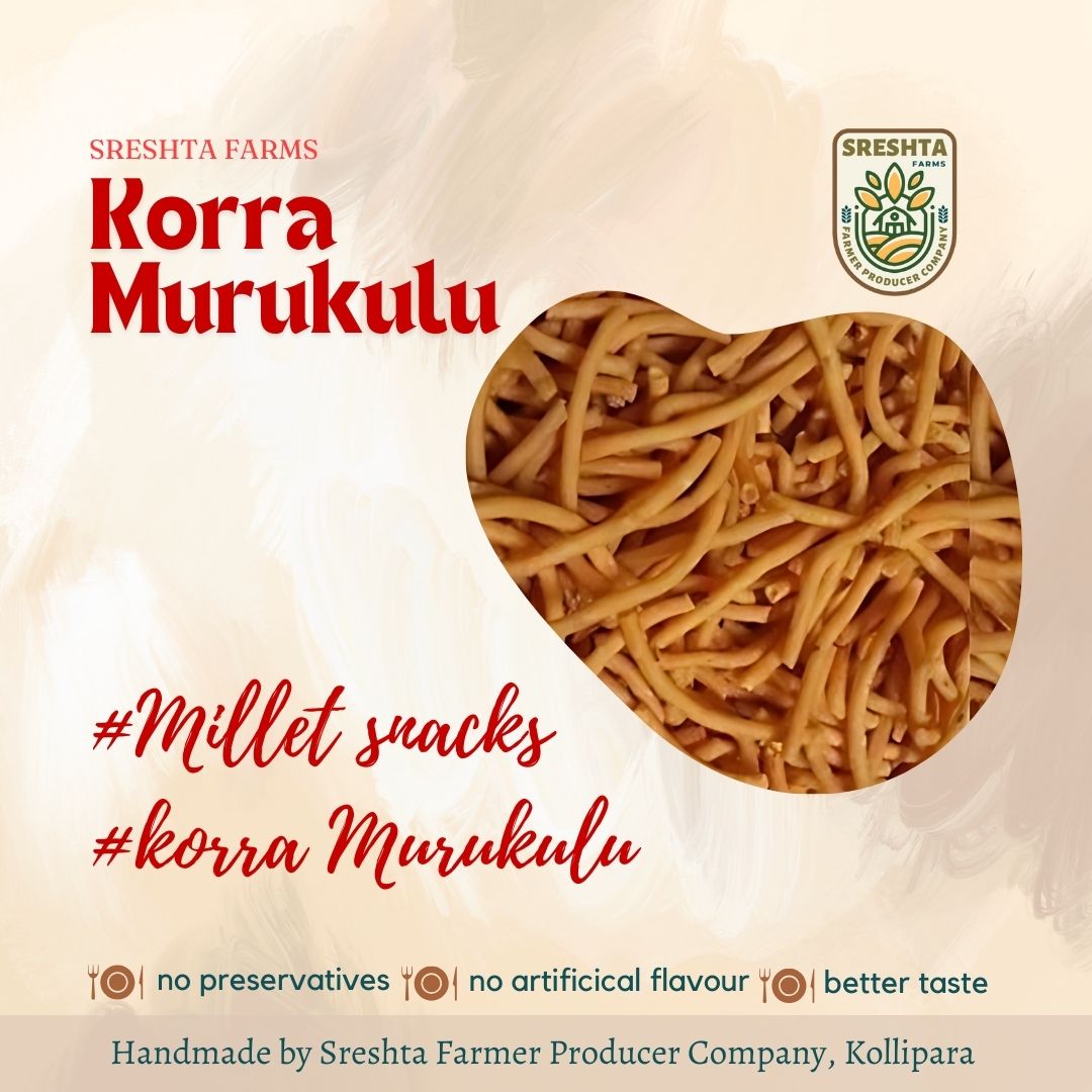 Sreshta Farms Korra Murukulu - 250 gms - Swadesii