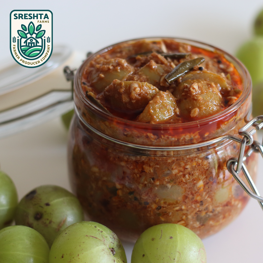 Sreshta Farms Amla Pickle - 250 gms - Swadesii