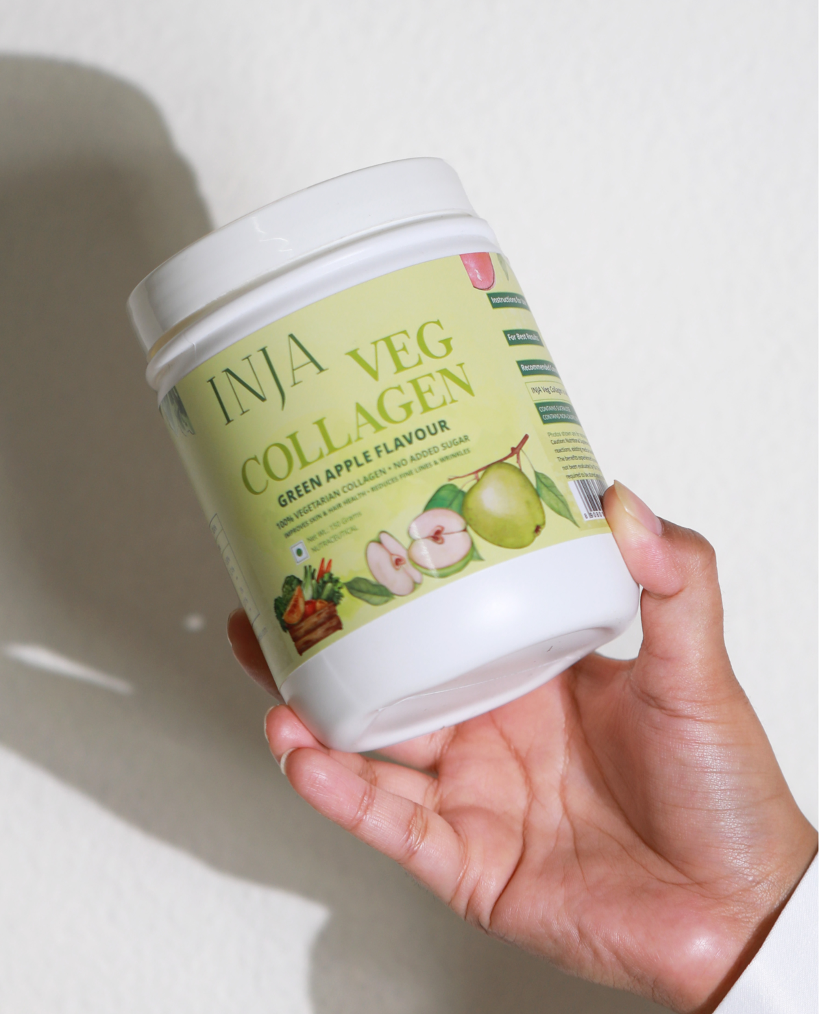 INJA Wellness Veg Collagen Green Apple - 125 gms - Swadesii