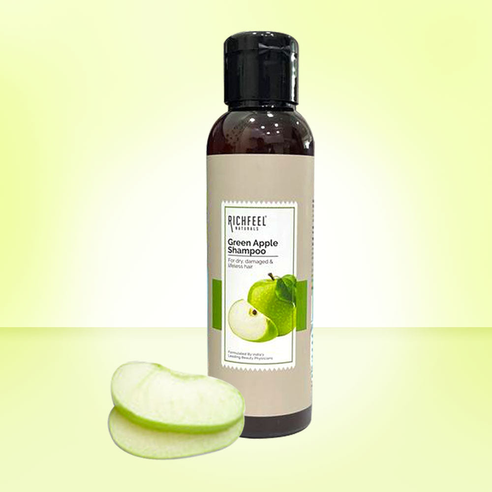 Richfeel Naturals Green Apple Shampoo - 100 ml - Swadesii