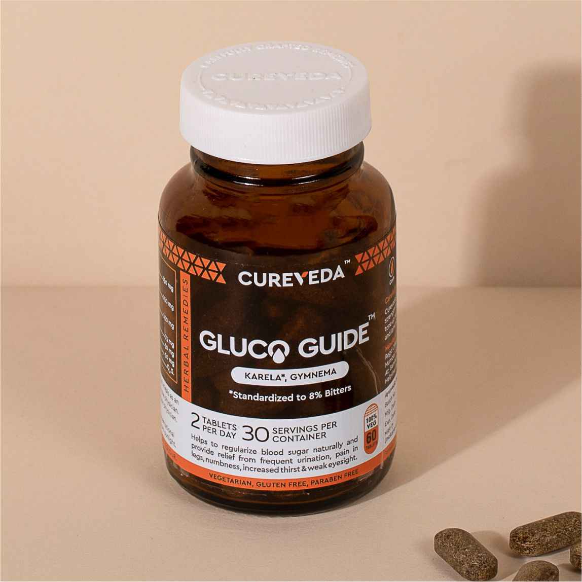 Cureveda Gluco Guide - 60 Tablets - Swadesii