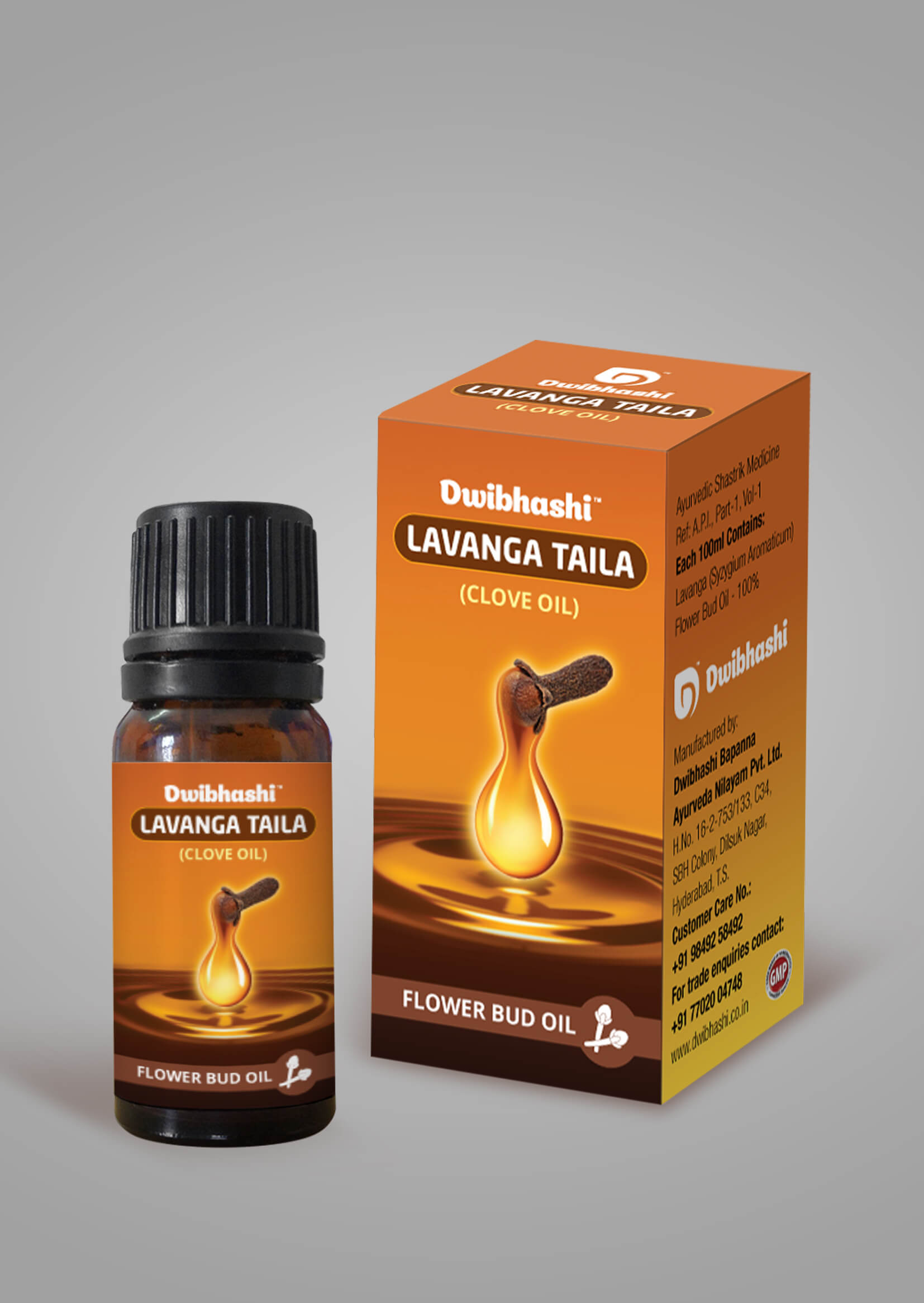 Dwibhashi Lavanga Taila (Clove Oil) - 3 ml - Swadesii