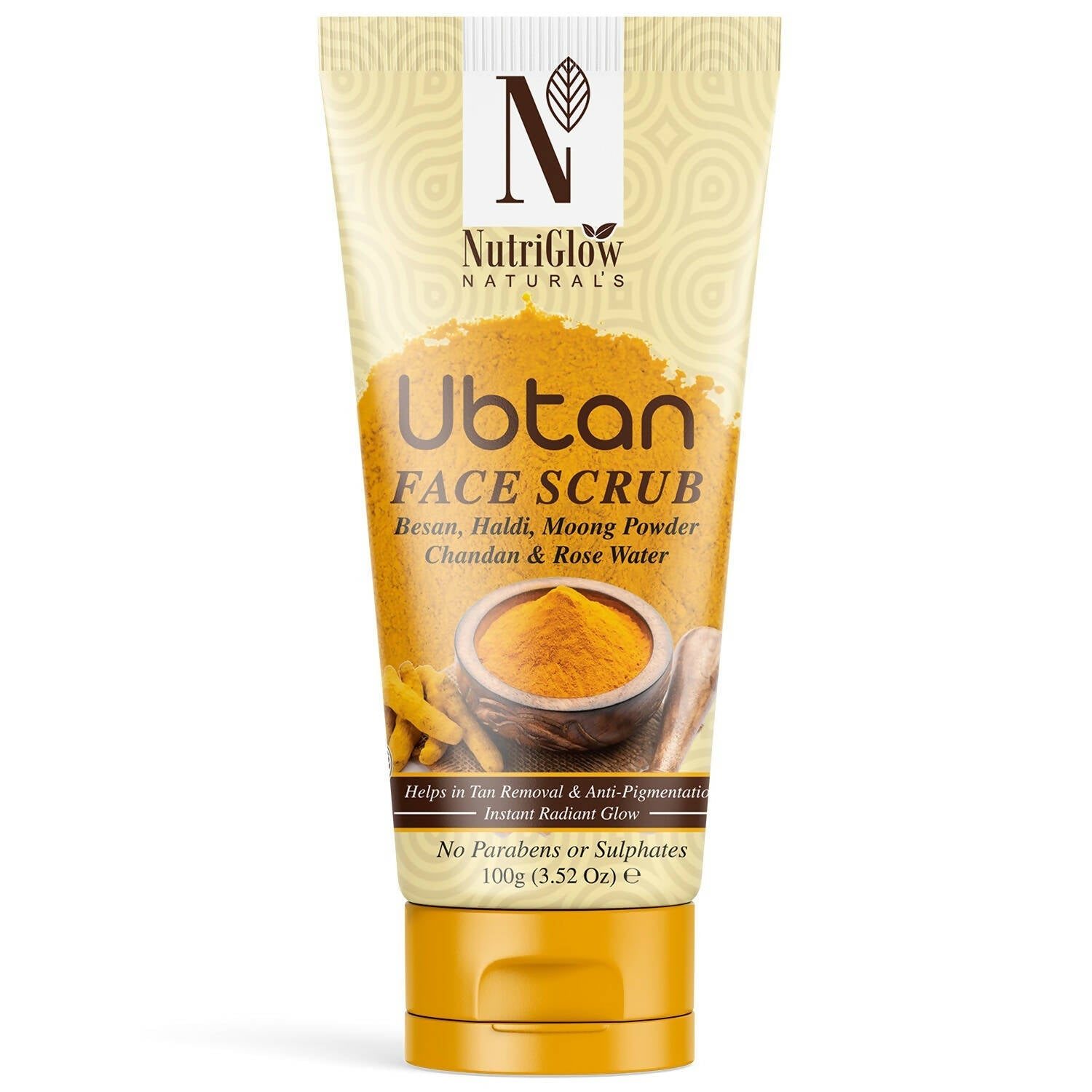 NutriGlow NATURAL'S Ubtan Face & Body Scrub with Besan Moong Powder ...