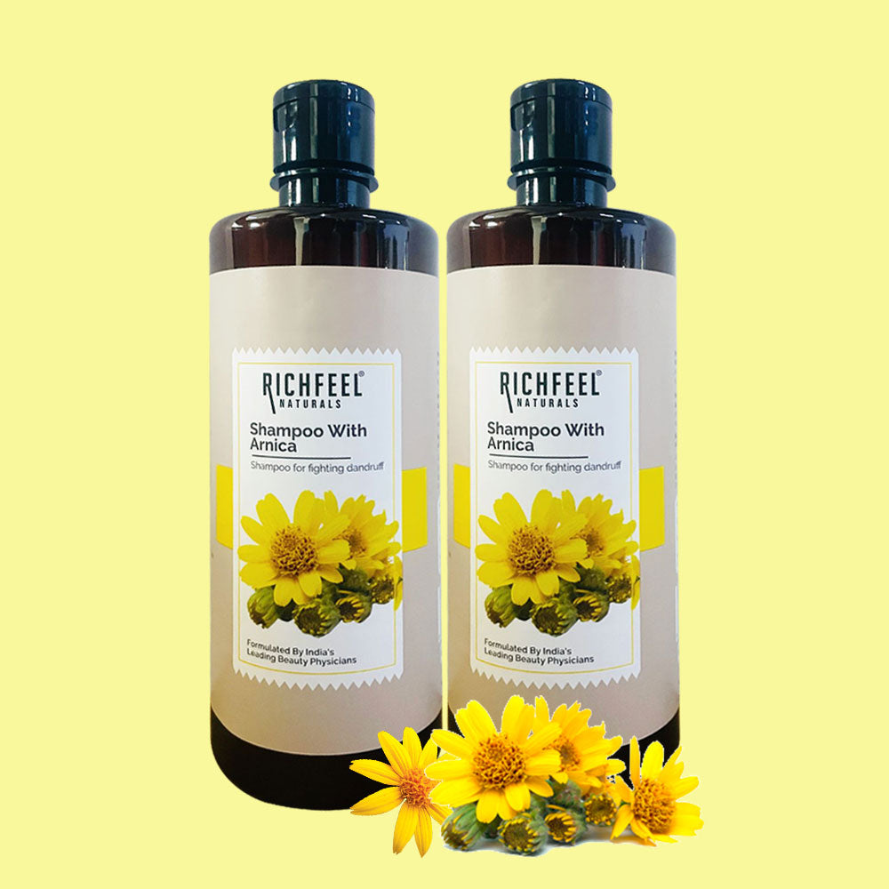 Richfeel Naturals Shampoo with Arnica - 500 ml (Pack of 2) - Swadesii