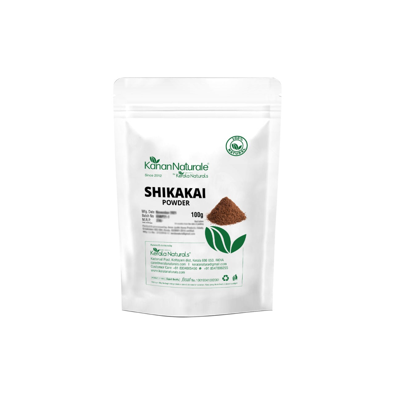 Kerala Naturals Shikakai Powder - 100 gms - Swadesii