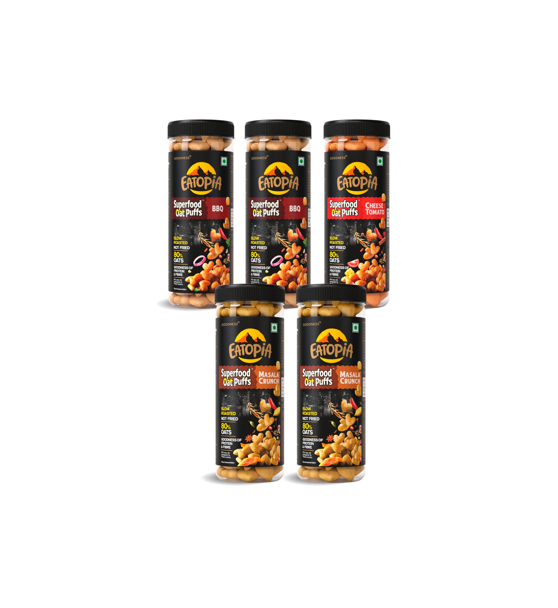 Eatopia Superfoods Oat Puffs - Assorted - Swadesii