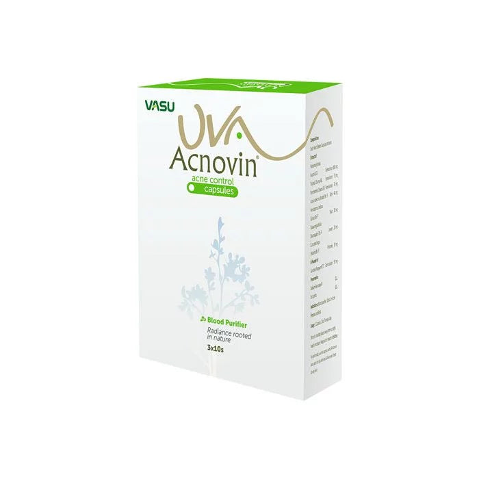 Vasu UVA Acnovin Capsule - 60 tabs (Pack of 2) - Swadesii