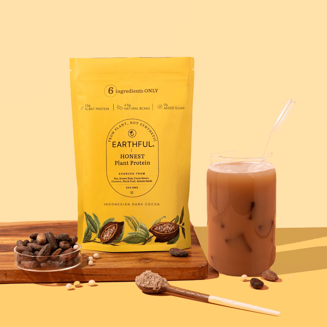 Earthful Honest Plant Protein Indonesian Cocoa - 504 gms - Swadesii