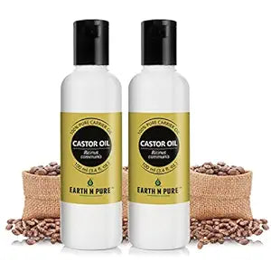 Earth N Pure Castor Oil (Arandi Oil) - 100 ml each - Pack Of 2 - Swadesii