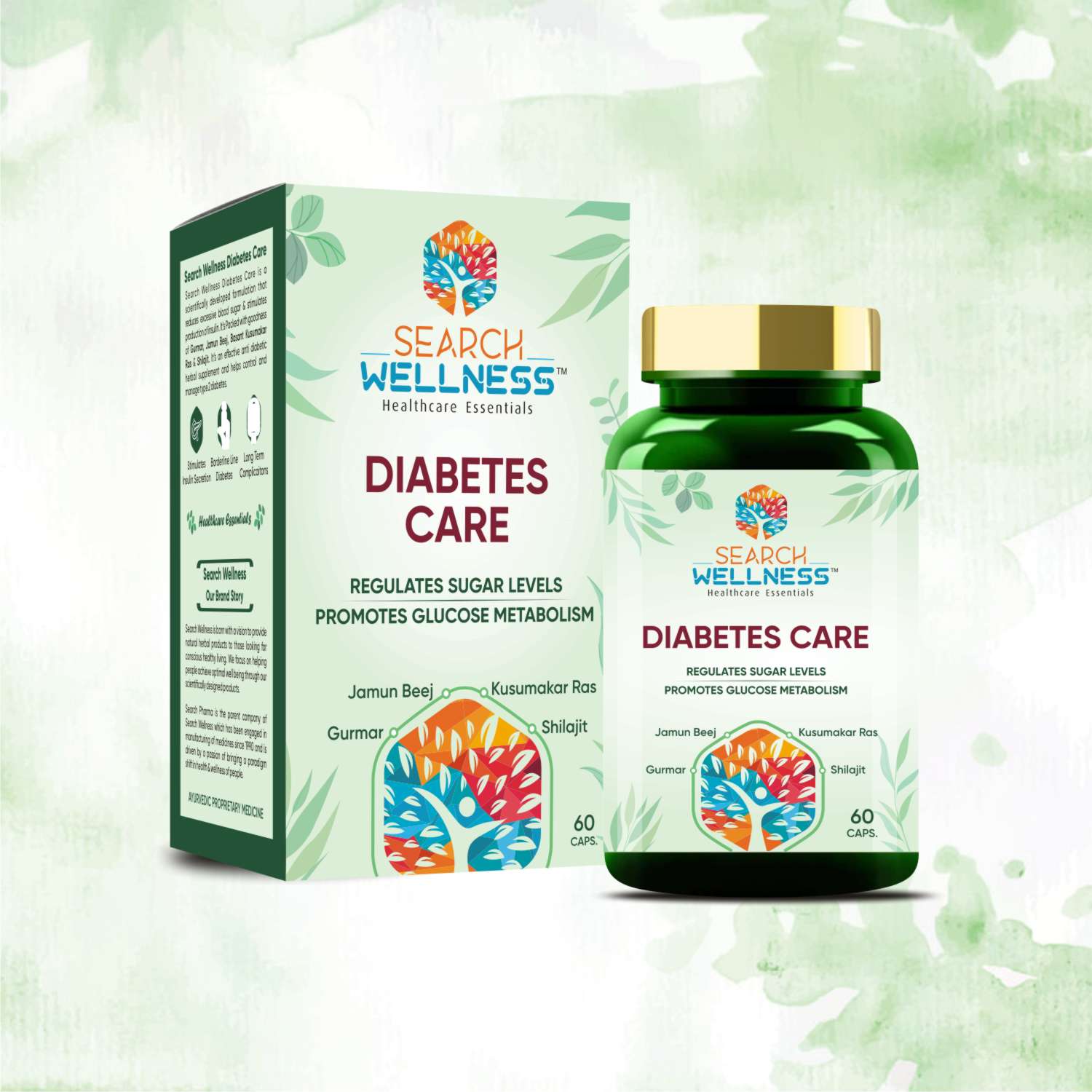 Search Wellness Diabetes Care - 60 tabs - Swadesii