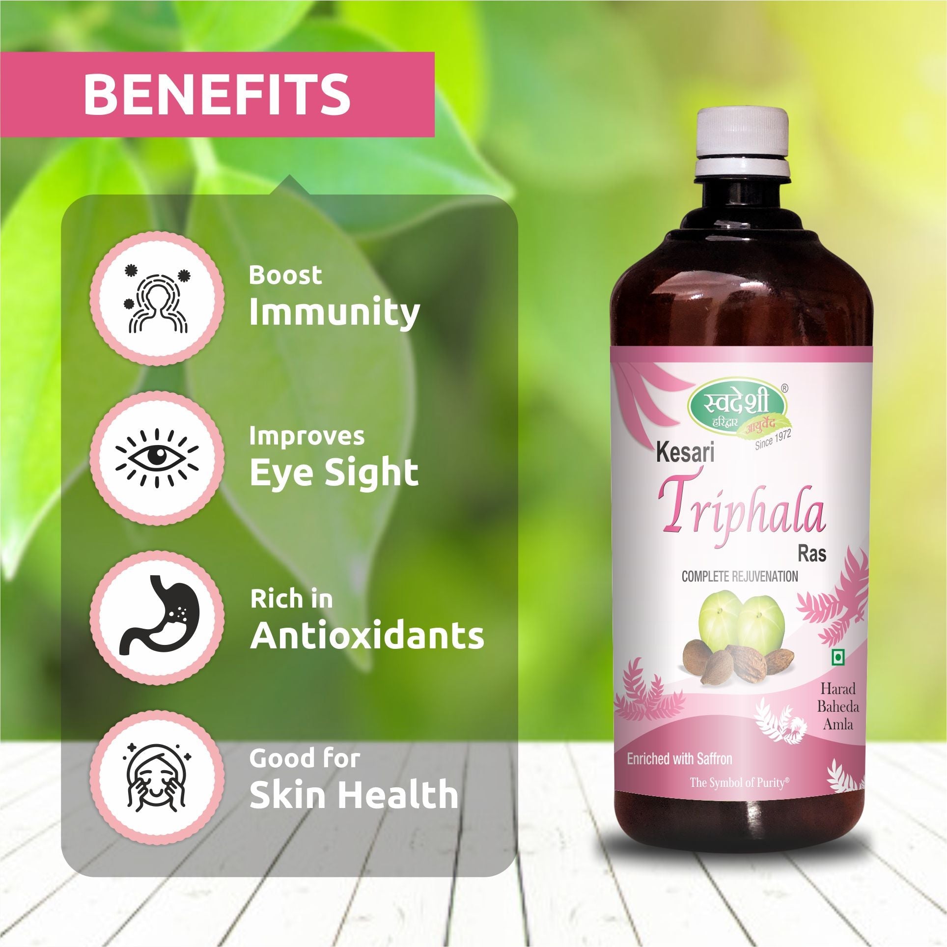 Swadeshi Ayurved Kesari Triphala Ras - 500 ml - Swadesii