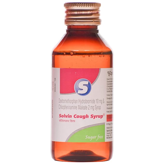 IPCA Solvin Cough Syrup - 100 ml - Swadesii