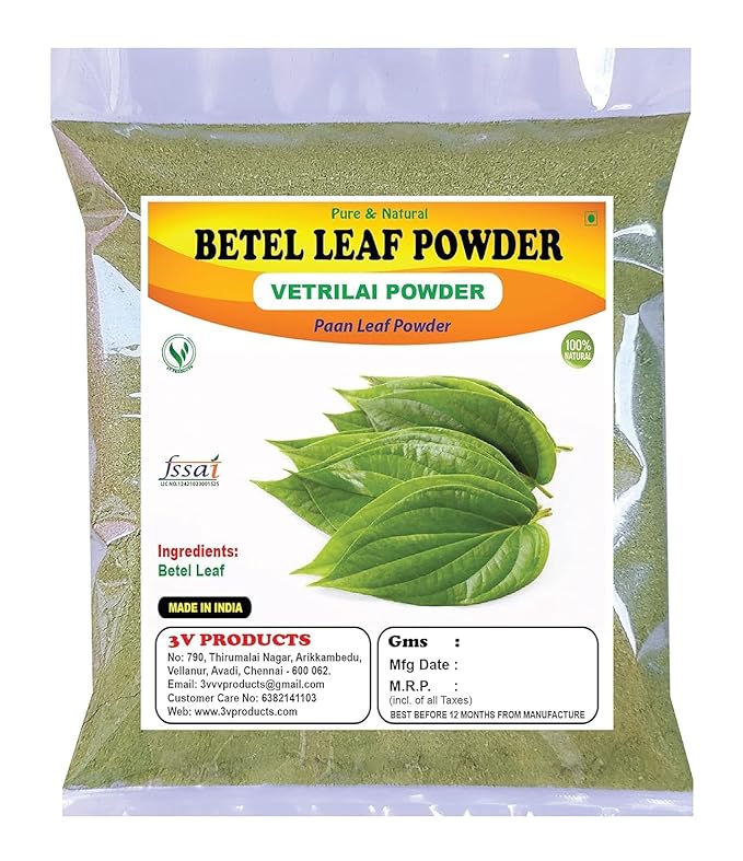 3V Products Betel Leaf Powder - 75 gms - Swadesii