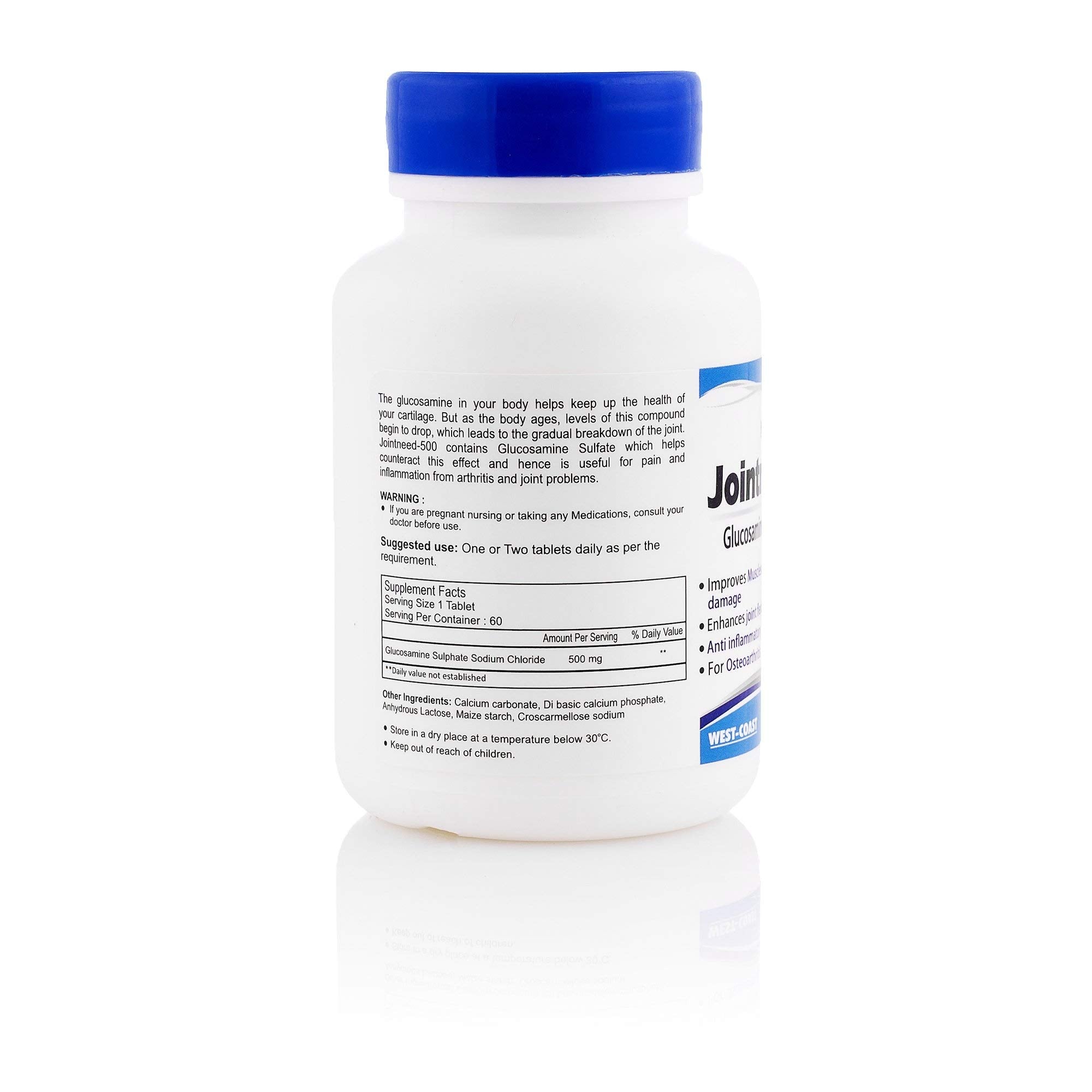 Healthvit Jointneed 500 - 60 tabs - Swadesii