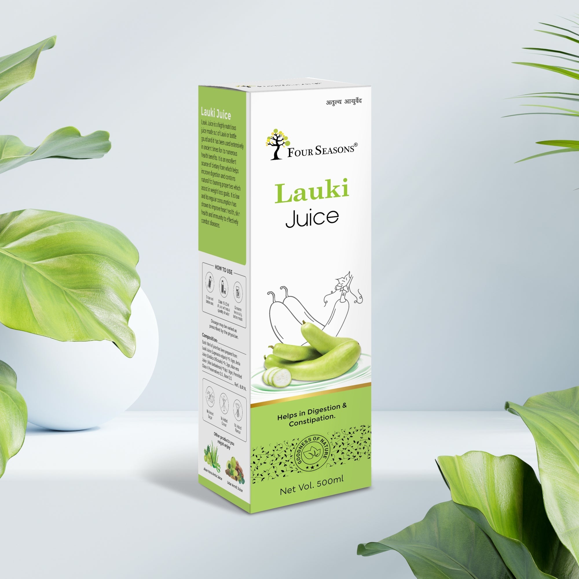 Four Seasons Lauki Juice - 500 ml - Swadesii