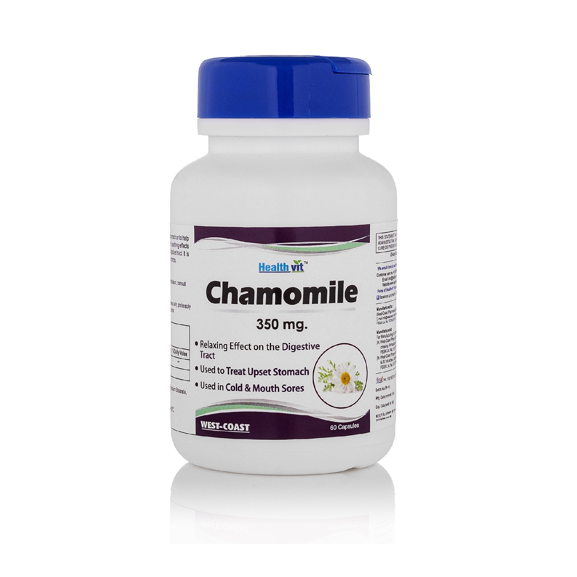 Healthvit Chamomile 350 mg - 60 caps - Swadesii