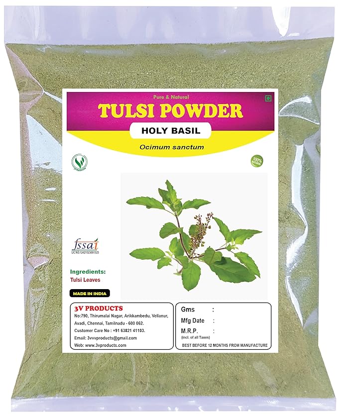 3V Products Tulsi Powder - 100 gms - Swadesii