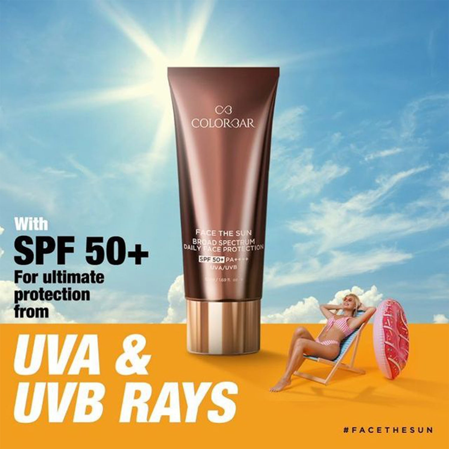 Colorbar Sunscreen Face The Sun Broad Spectrum Daily Face Protector ...