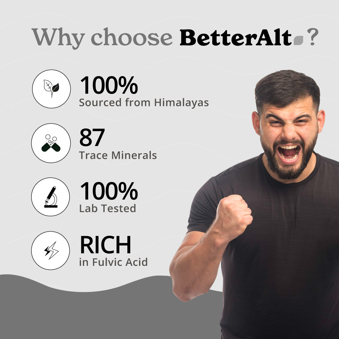 Better Alt Vigour Himalayan Shilajit - 20 gms - Swadesii